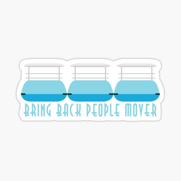 "Bring Back People Mover" Sticker for Sale by EASYProductions | Redbubble