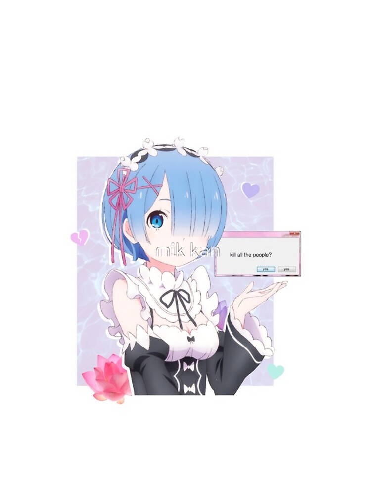 "Rem Ram Re : Zero - Re: 0 Vaporwave Aesthetic" iPhone Case for Sale by ...