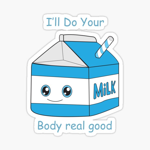 "Milk Carton" Sticker for Sale by ArchangelAmvs | Redbubble
