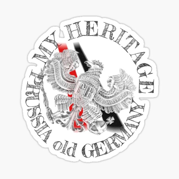 "My Heritage.. Prussia, old Germany" Sticker for Sale by edsimoneit ...
