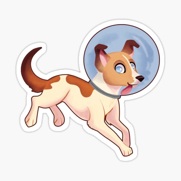 "Laika the Space Dog" Sticker for Sale by sophieeves90 | Redbubble