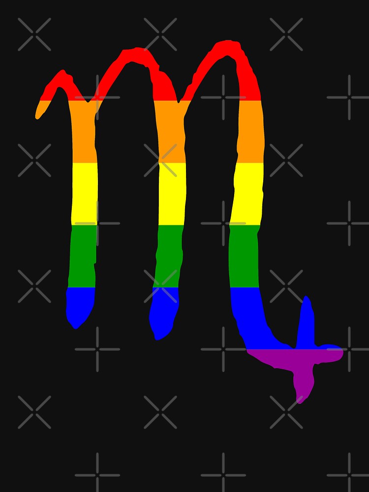 "Scorpio Gay Pride Rainbow Flag Vintage Zodiac " T-shirt by cnkna ...