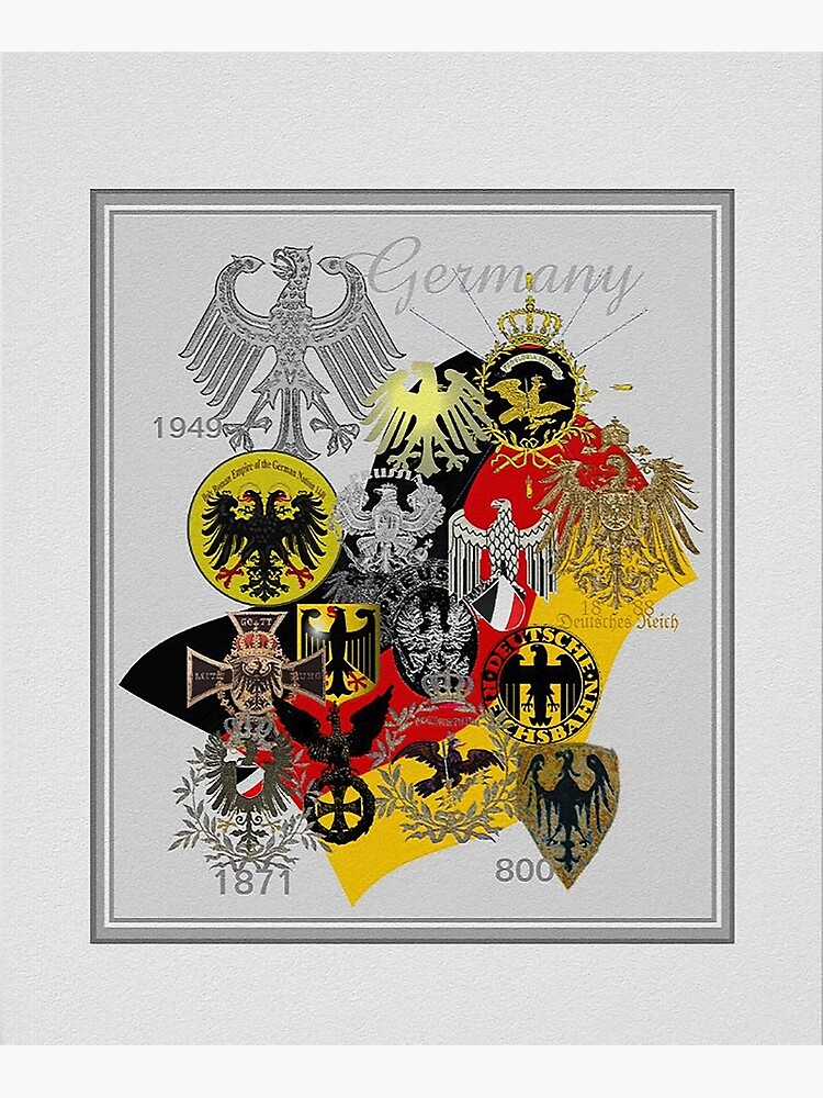 "German Eagles through the Ages..from 800 to 1949" Framed Art Print by ...
