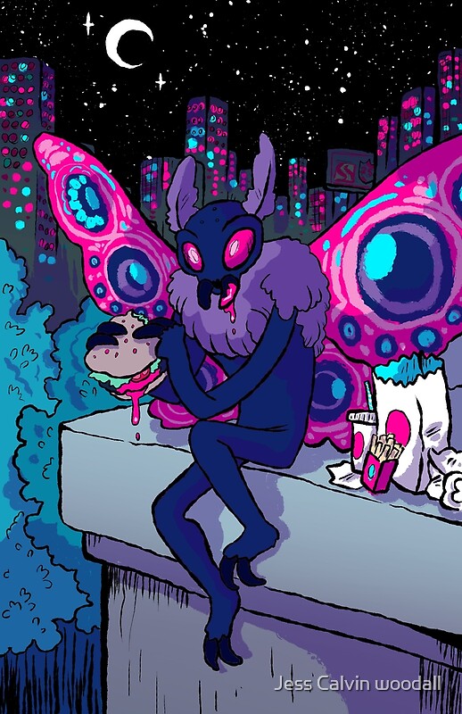 "mothman" by Jess Calvin woodall | Redbubble