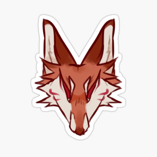 "foxy" Sticker for Sale by curdledlatte | Redbubble