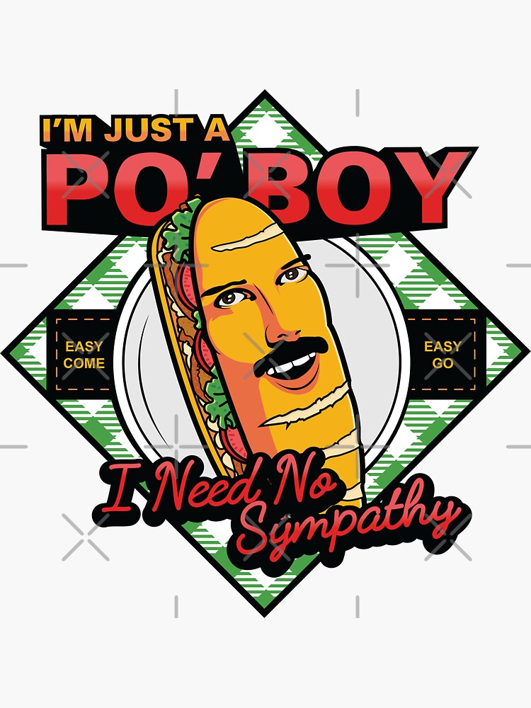"Po' Boy" Sticker for Sale by BenClark | Redbubble