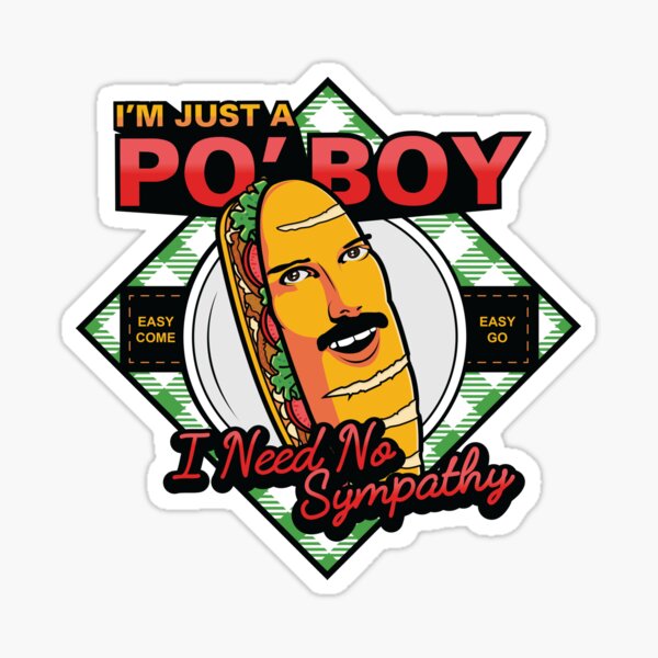 "Po' Boy" Sticker for Sale by BenClark | Redbubble