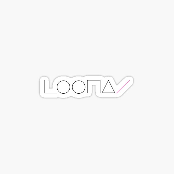 "loona logo / 이달의" Sticker by nuwandas | Redbubble