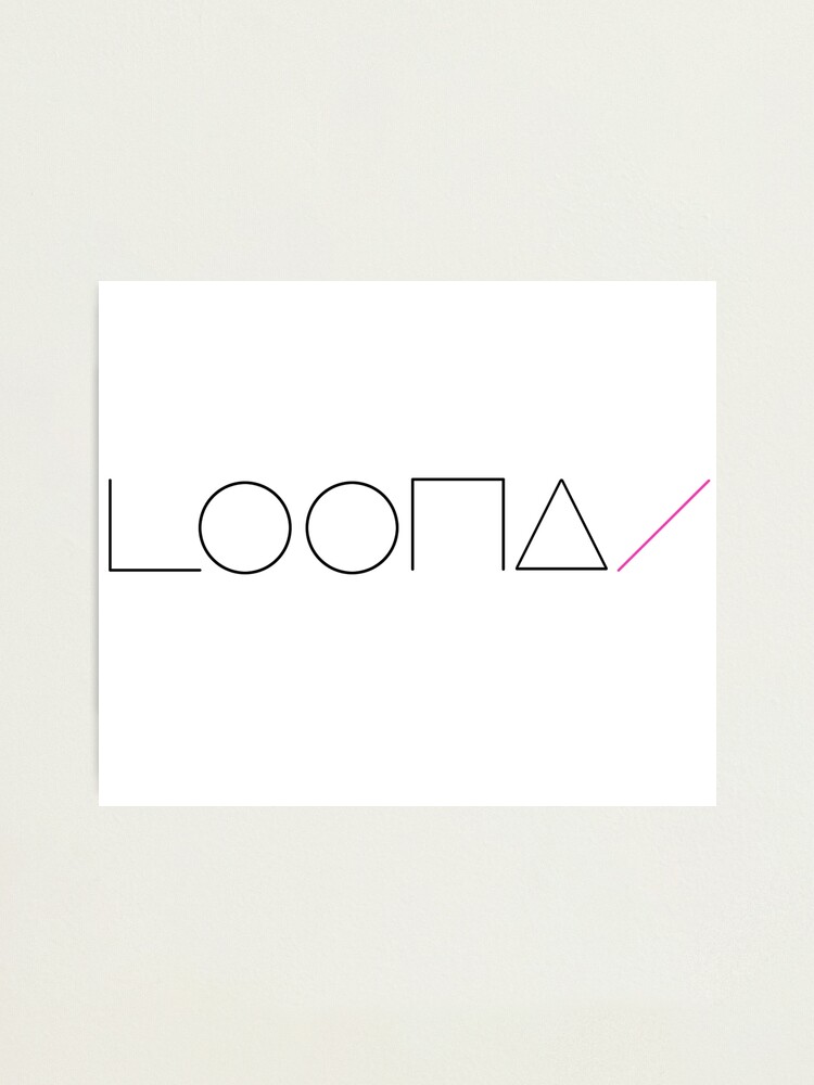 "loona logo / 이달의" Photographic Print by nuwandas | Redbubble