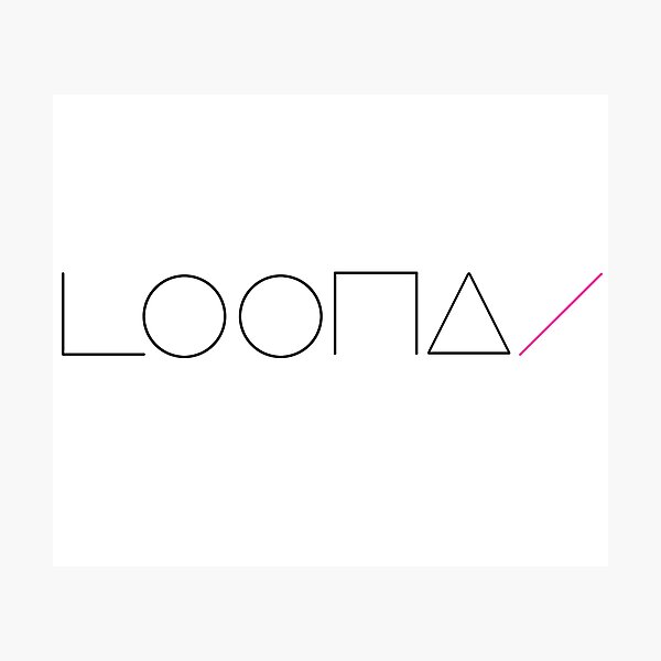 "loona logo / 이달의" Photographic Print by nuwandas | Redbubble