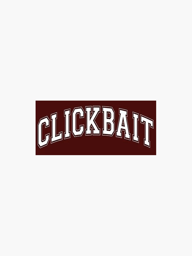 "CLICKBAIT MERCH DAVID DOBRIK" Sticker for Sale by katyalongo | Redbubble