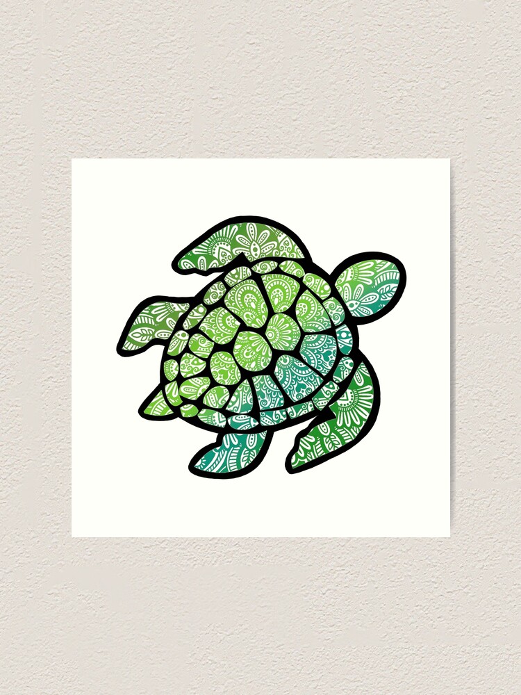 "Mandala turtle!" Art Print by NicoleHarvey | Redbubble