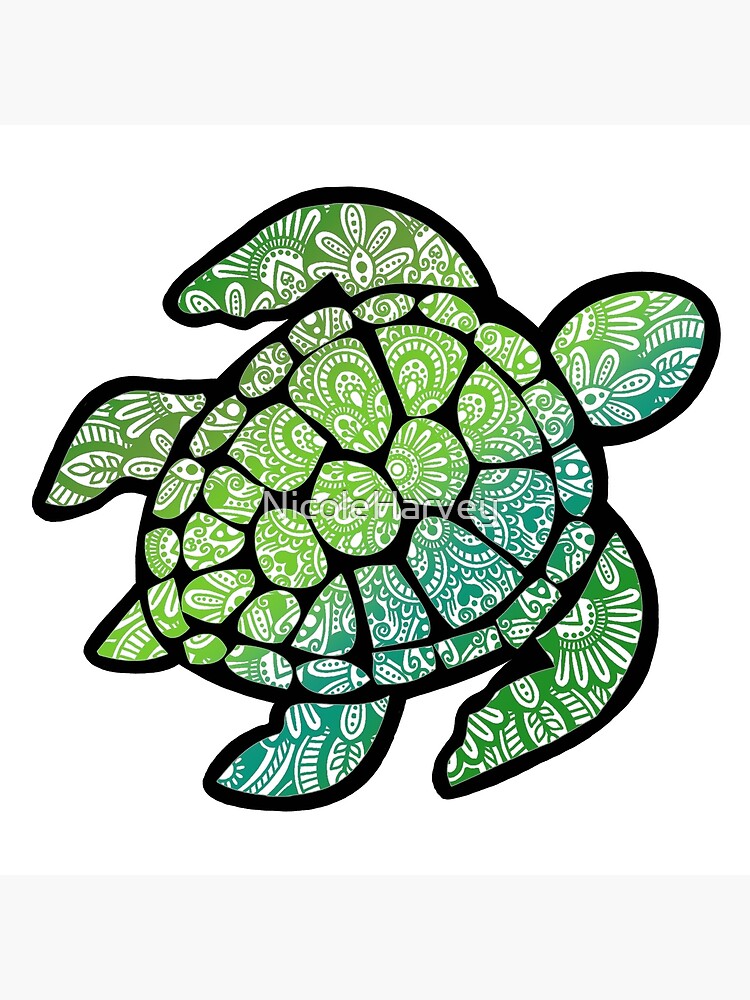 "Mandala turtle!" Art Print by NicoleHarvey | Redbubble