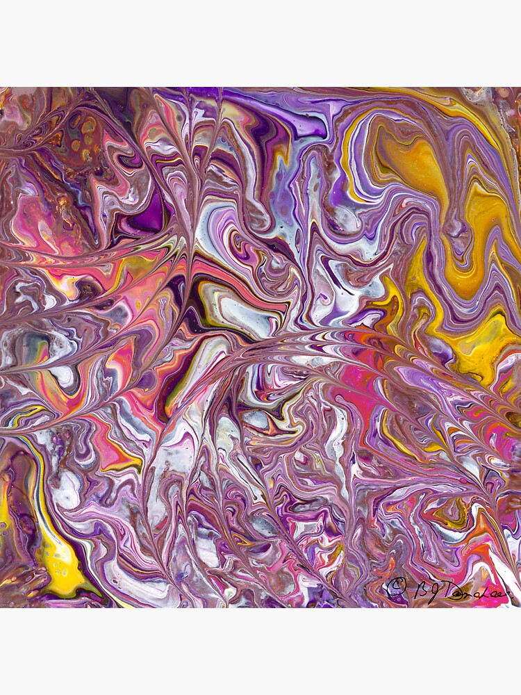 "Liquid Amethyst" Sticker for Sale by TangledLineArt | Redbubble