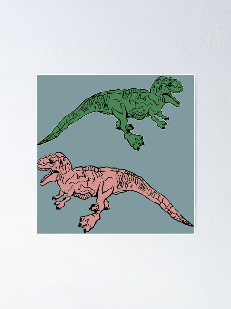 "T. Rex Pattern" Poster by evrydayart | Redbubble