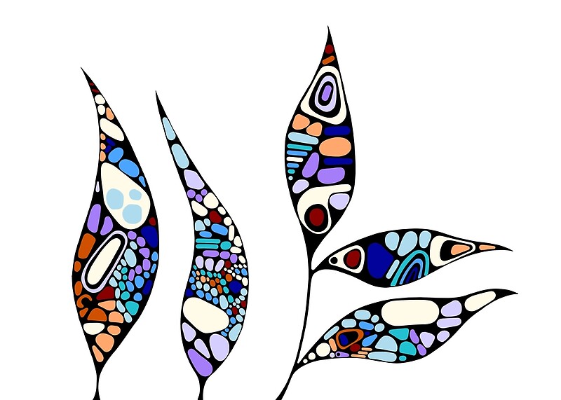 "Brightly colored designer leaves to brighten any mood." by Touch ...
