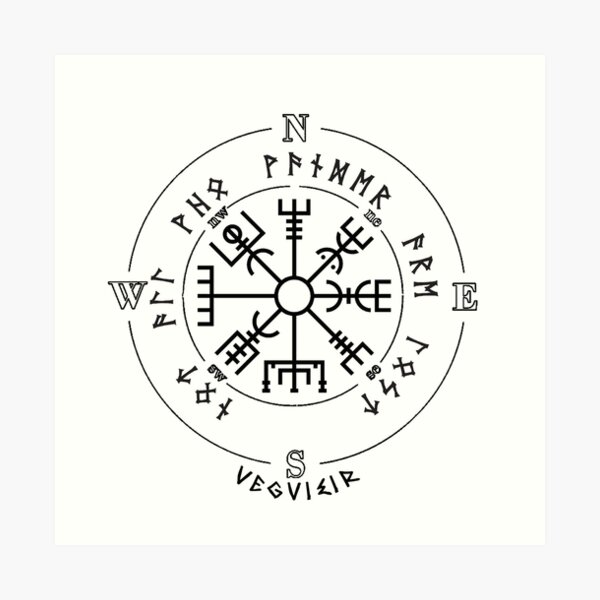 Vegvisir Art Prints | Redbubble