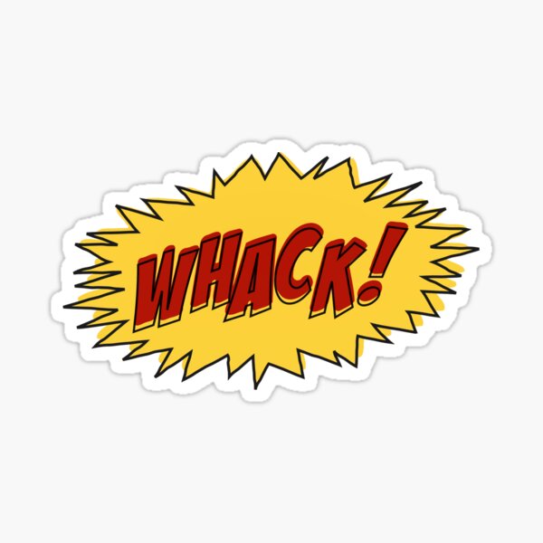 "WHACK! Comic Book Style!" Sticker for Sale by phandiltees | Redbubble