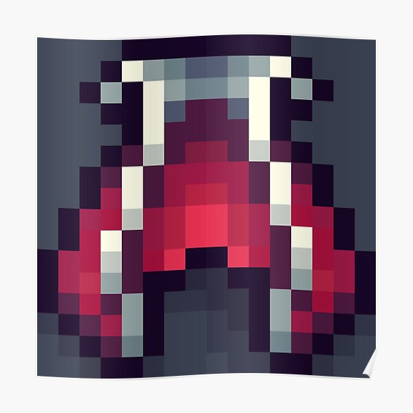 "Pixel Cloak B6" Poster by BenHenry | Redbubble