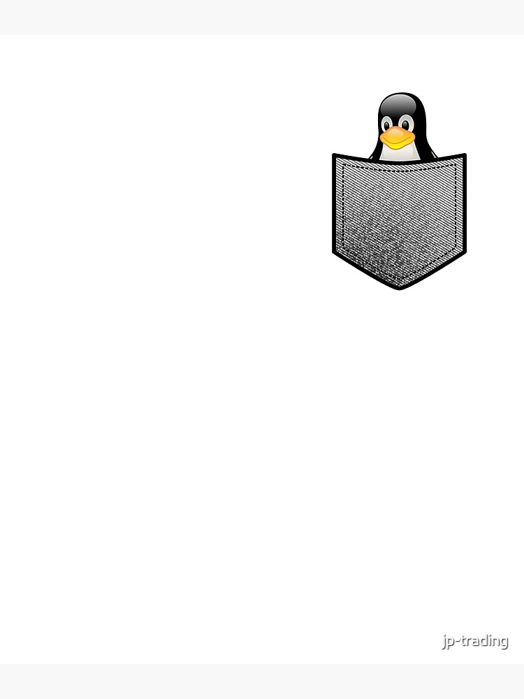"Funny Linux Mascot Tux In My Pocket" Poster for Sale by jp-trading ...