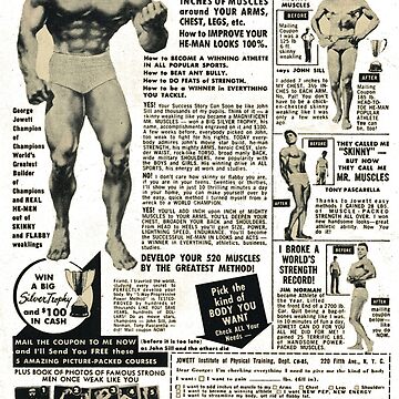 "Vintage Muscle Advert" Poster for Sale by phandiltees | Redbubble