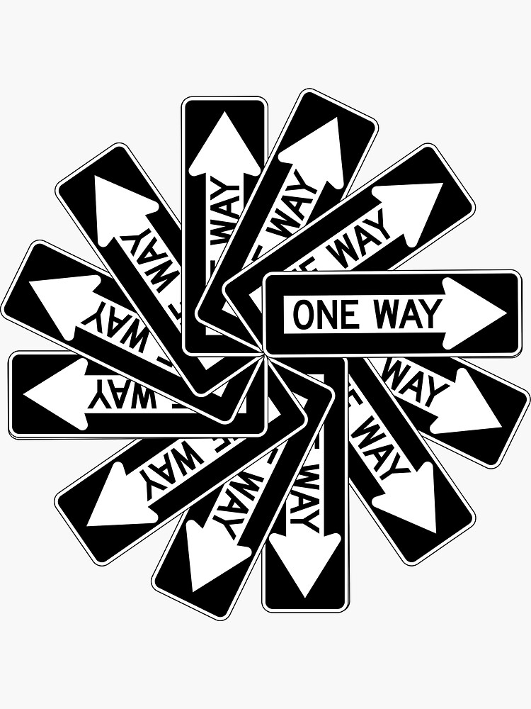 "One way" Sticker for Sale by ONFORM | Redbubble
