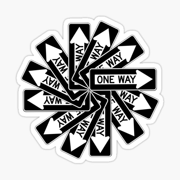 "One way" Sticker for Sale by ONFORM | Redbubble