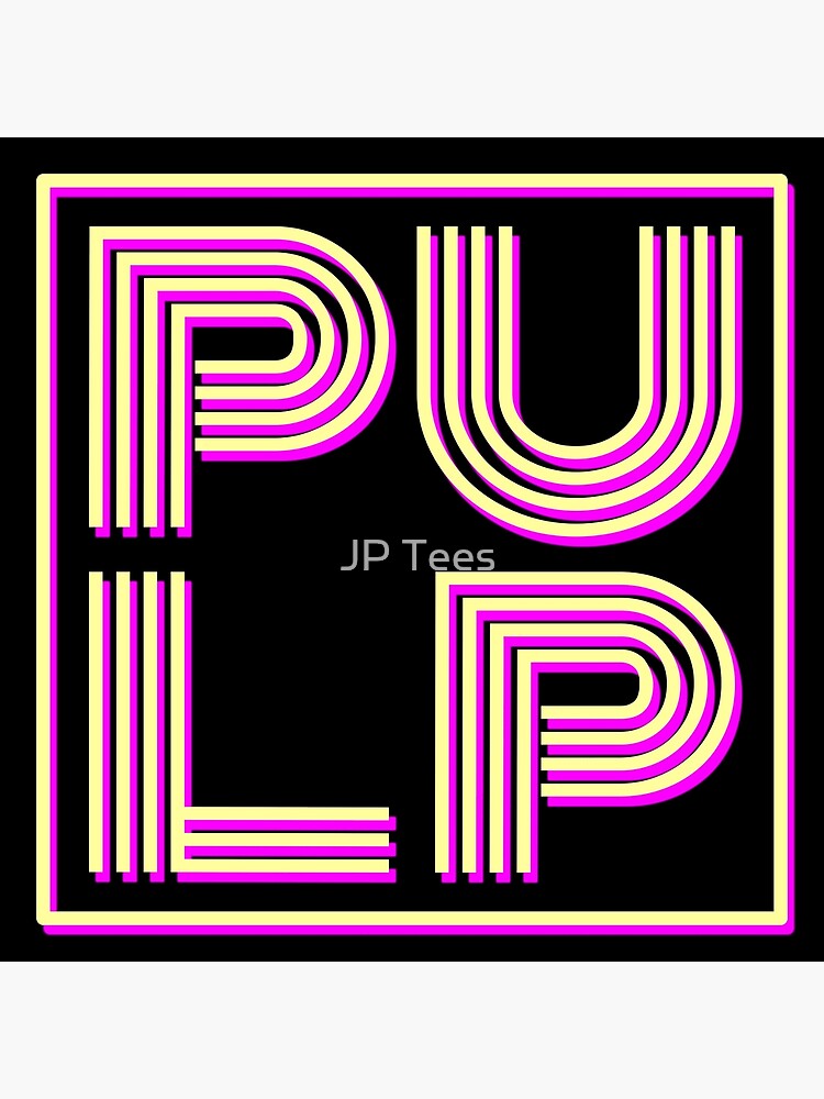 "Pulp band logo " Photographic Print for Sale by jpearson980 | Redbubble