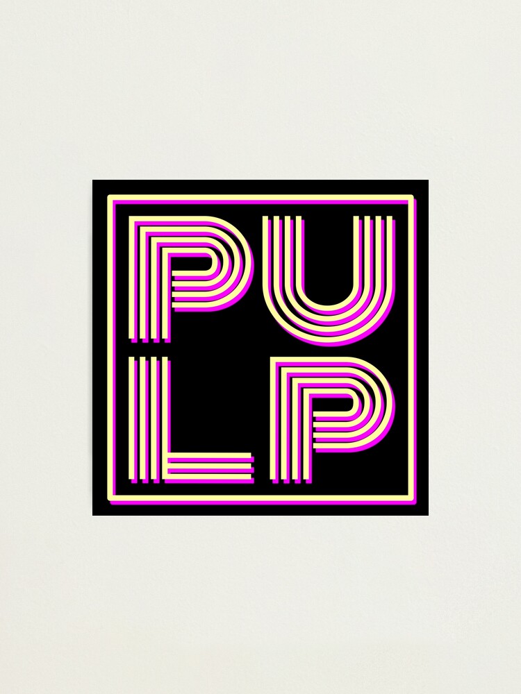 "Pulp band logo " Photographic Print for Sale by jpearson980 | Redbubble
