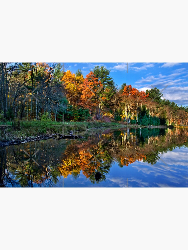 "Fall Reflection Landscape" Sticker by rollosphotos | Redbubble