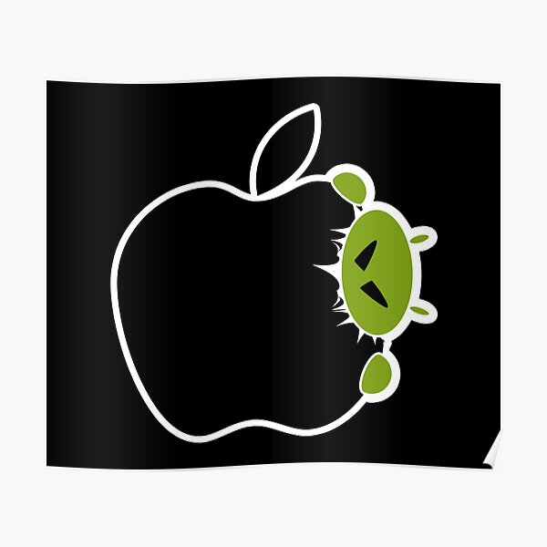 "Android Bite Apple" Poster by CroDesign | Redbubble