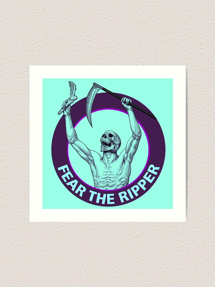 "Fear the ripper, heel hook, foot lock" Art Print by undersideland ...