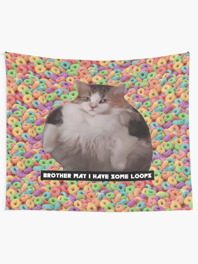 "Loops Brother Kitty" Tapestry for Sale by ArtsyPrincess | Redbubble