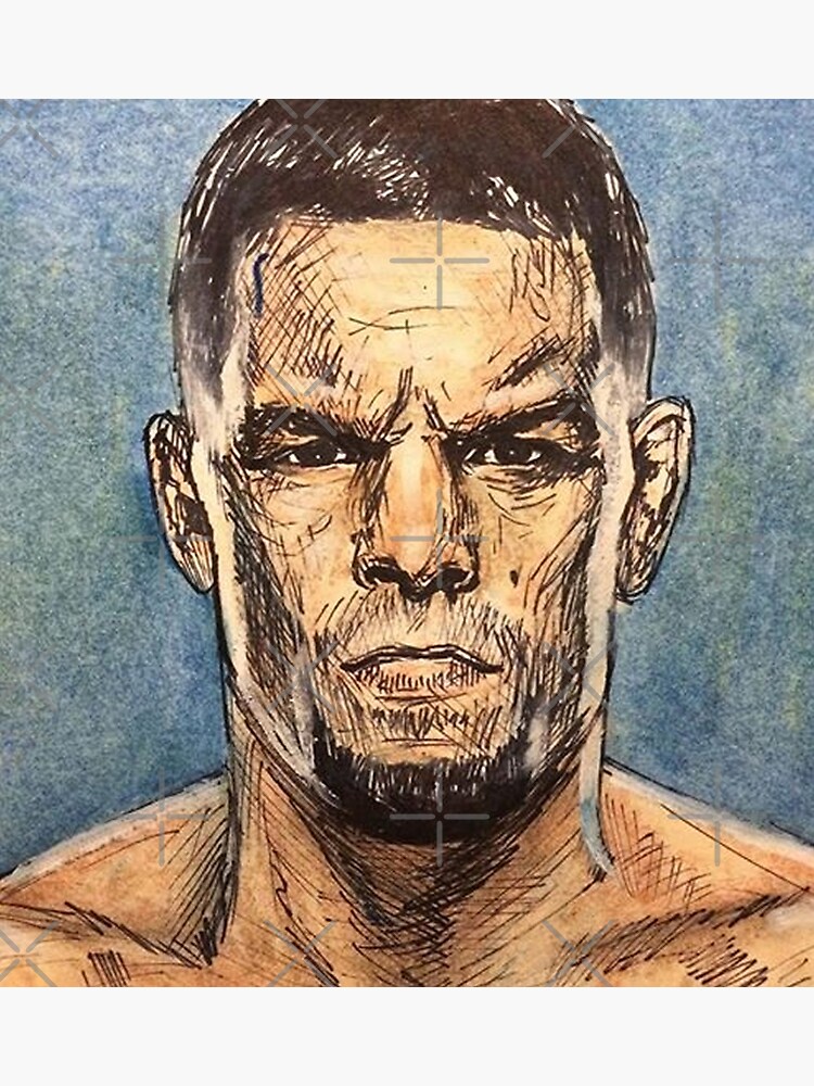 "Nate Diaz Colorful Art" Poster by Desire-inspire | Redbubble