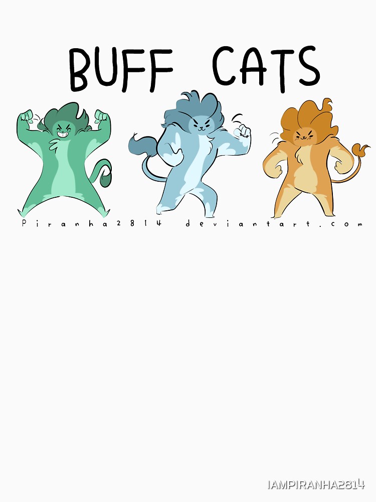"Buff cats" Pullover Hoodie for Sale by IAMPIRANHA2814 | Redbubble