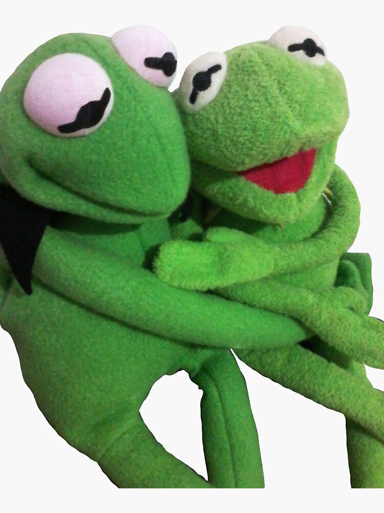 "kermit hug" Sticker by pinkkoiboy | Redbubble