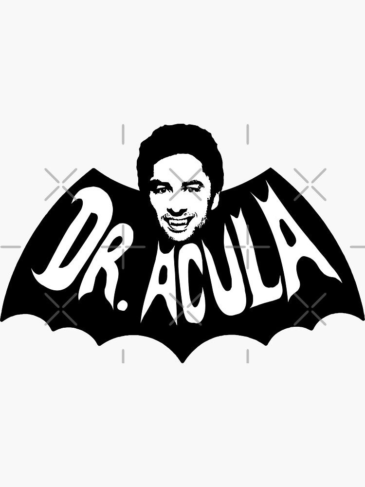 "Dr. Acula" Sticker by charchap | Redbubble