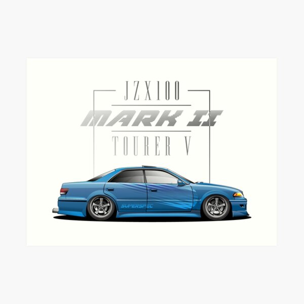 "SUPER SPEC Toyota JZX100 Chaser" Art Print for Sale by superspec ...
