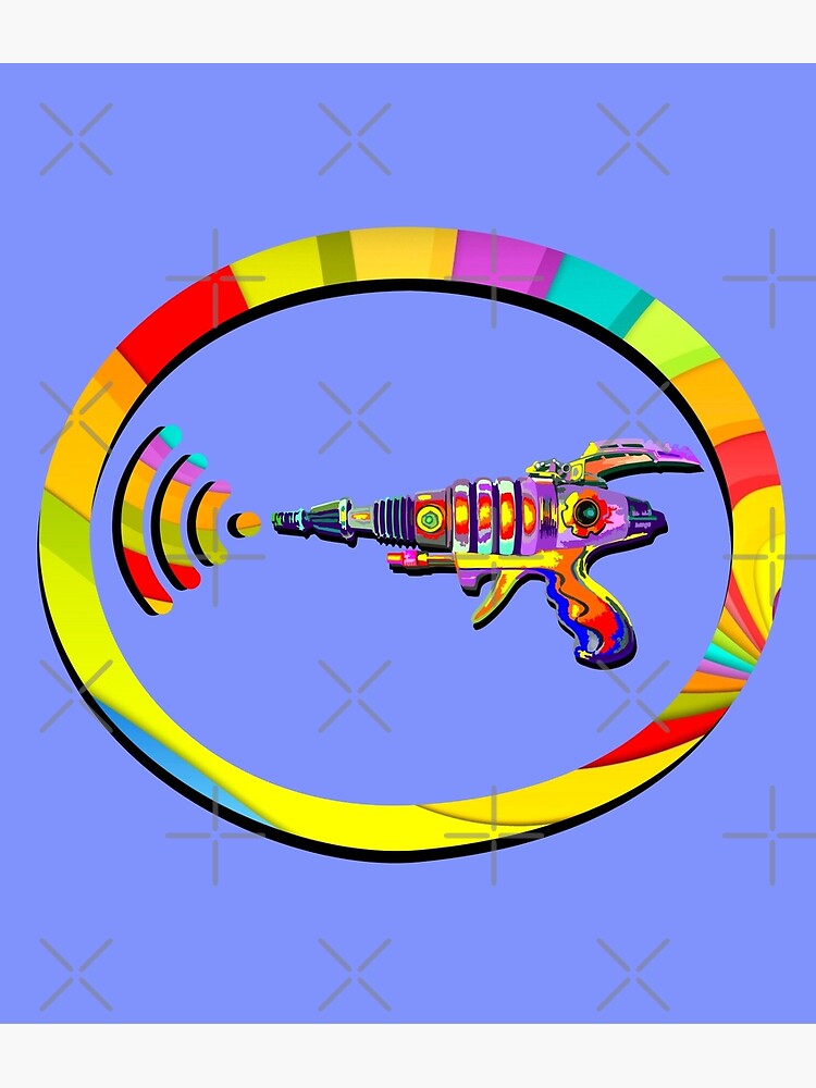 "Rainbow - Raygun Circular" Photographic Print by GR8DZINE | Redbubble