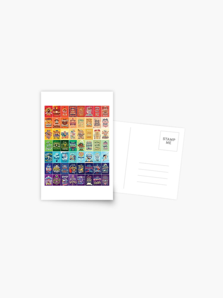 "Rainbow of Posters" Postcard for Sale by Risa Rodil | Redbubble
