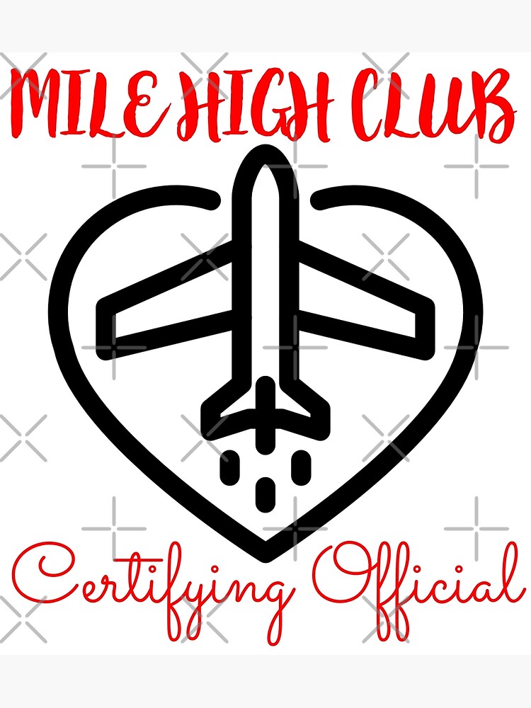 "Mile high club" Poster for Sale by AK-B | Redbubble