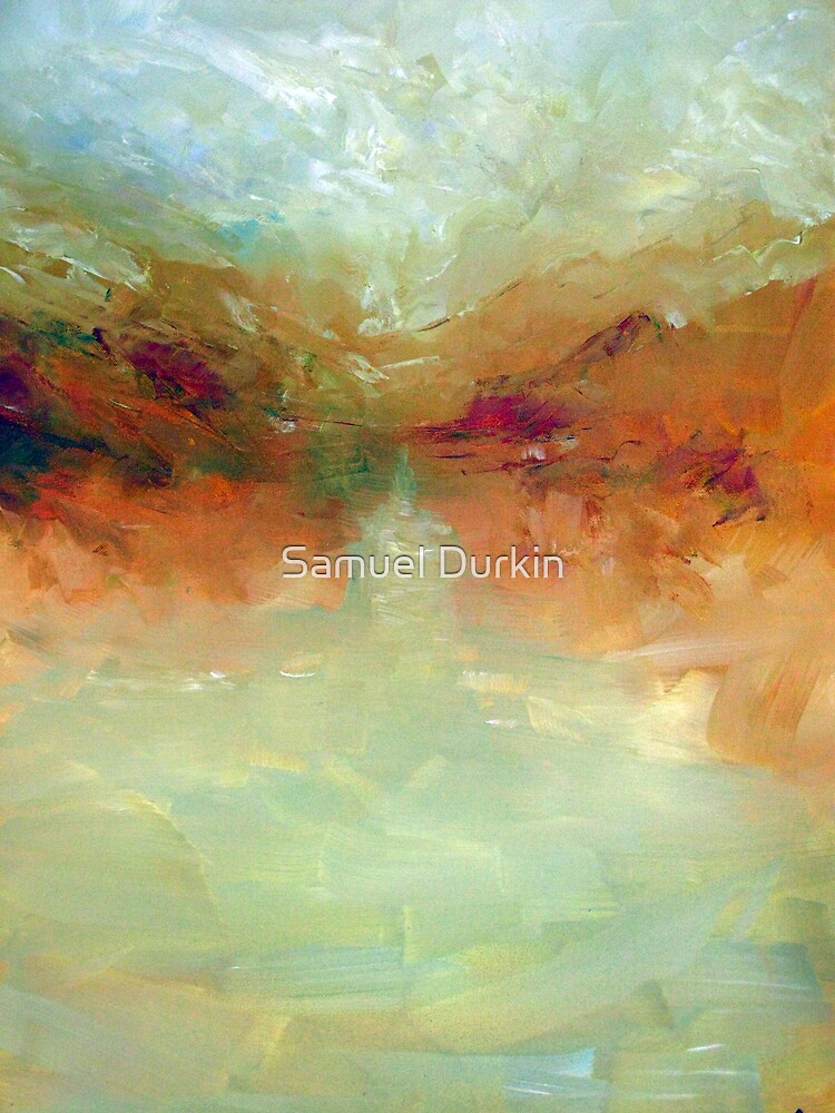 "Lake: Abstract landscape" by Samuel Durkin | Redbubble