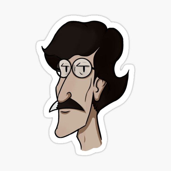 "Charly García" Sticker for Sale by HalsMaze | Redbubble