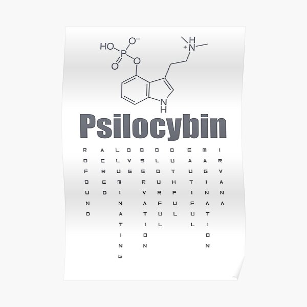 "psilocybin" Poster by kurticide | Redbubble