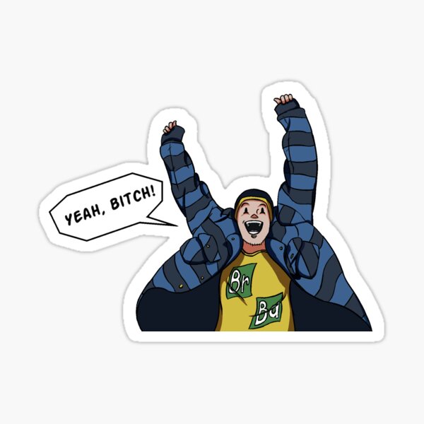 "Jesse Pinkman" Sticker for Sale by HalsMaze | Redbubble