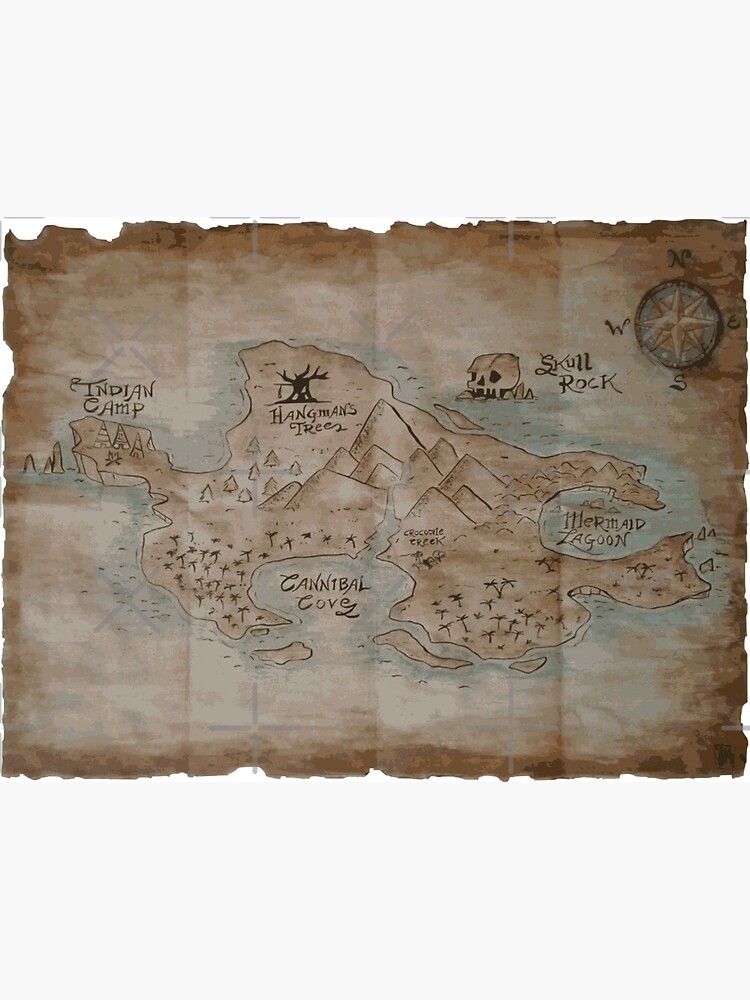 "Neverland map" Art Print by Freaky-Frenk | Redbubble