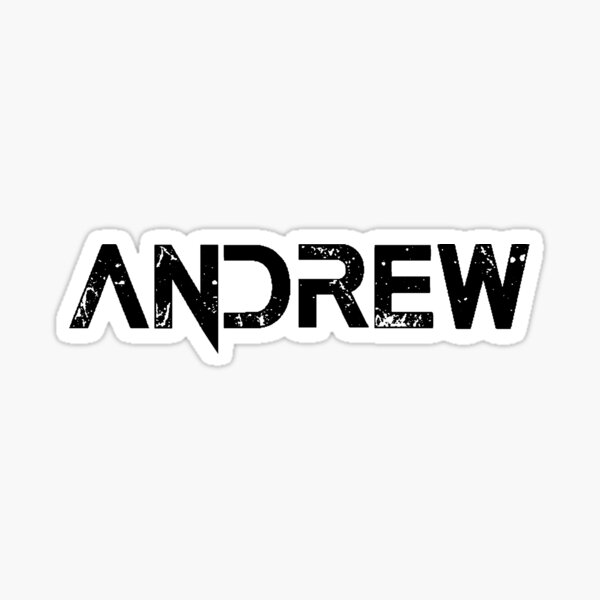 "Andrew" Sticker for Sale by Shalomjoy | Redbubble