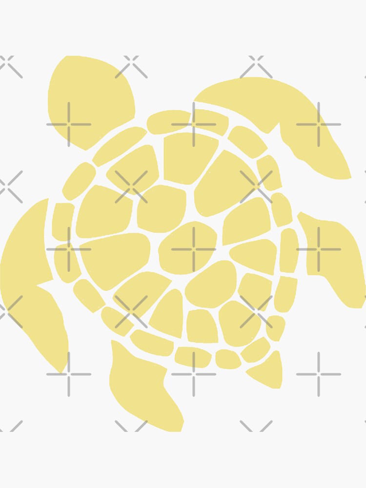 "Turtle - Yellow" Sticker for Sale by winternities | Redbubble