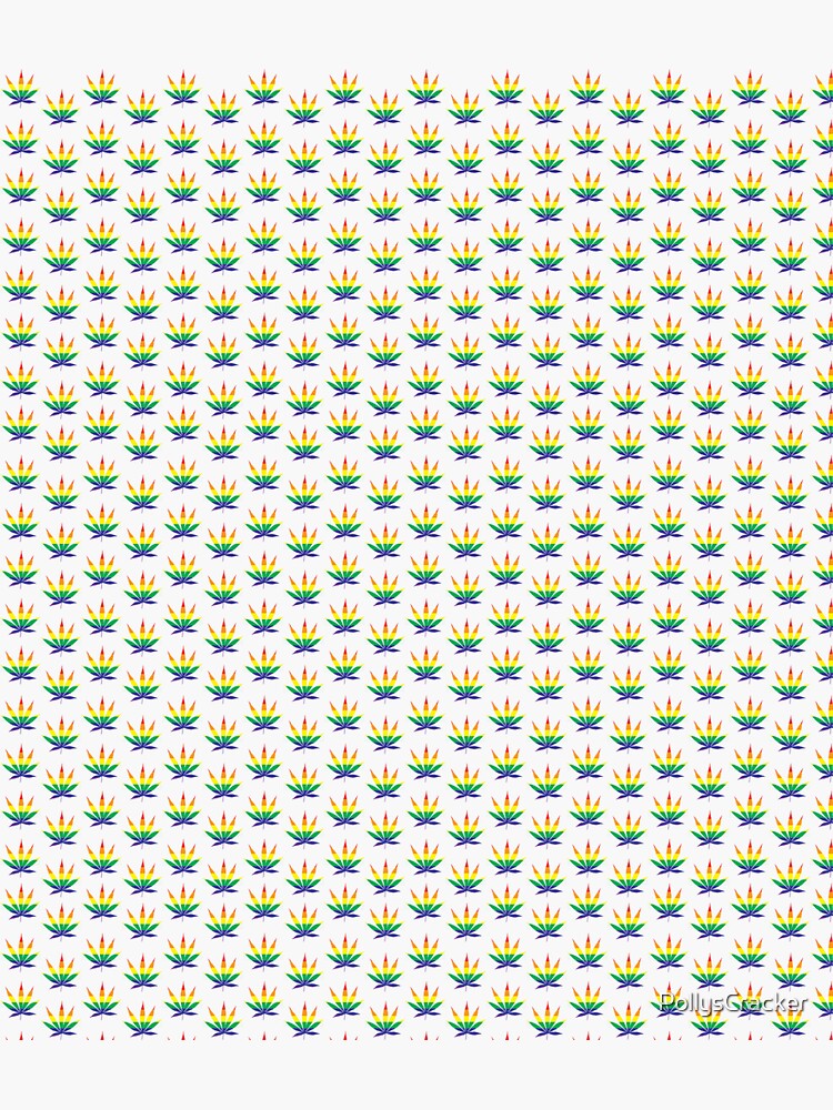 "Marijuana Pot Leaf Gay Pride " Sticker by PollysCracker | Redbubble