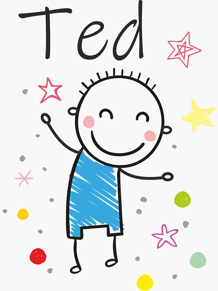 "Ted" Sticker by oleo79 | Redbubble